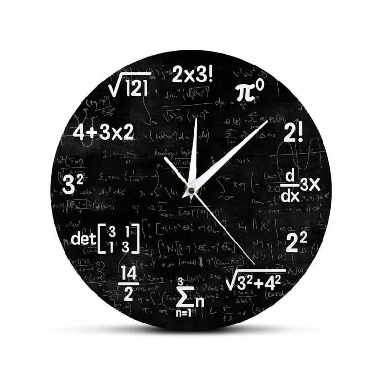 Clock, Mathematics Wall Clock Math Clock Graduation Gift Kids Formula ...