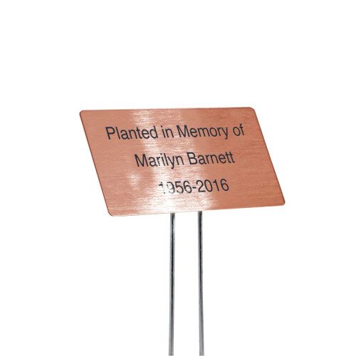 Outdoor Metal Garden Sign Label or Memorial 4 x 2 or 6 x 4 sign with ...