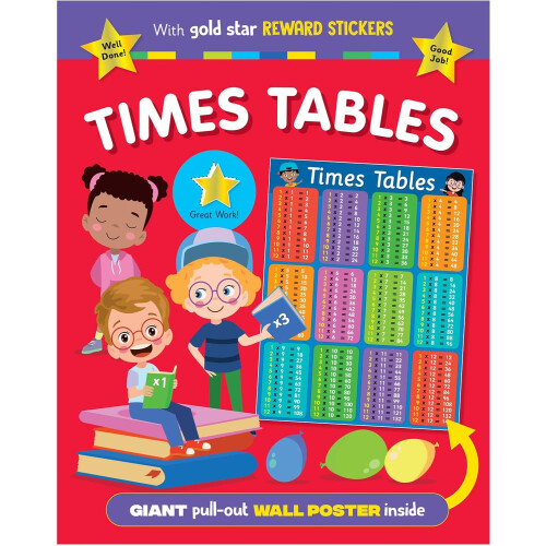 Times Tables Workbook With Wall Chart & Fun Multiplication Activities ...