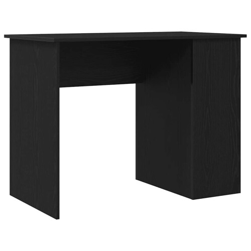 vidaXL Desk Black Oak 100x55x75 cm Engineered Wood office desk study ...