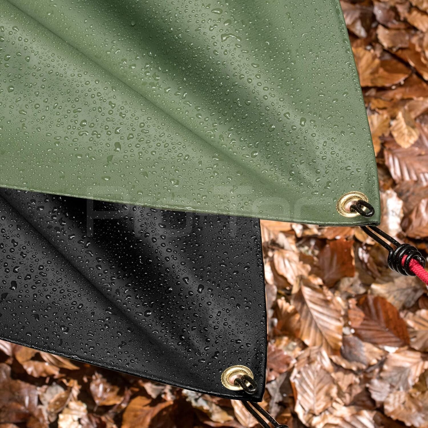 (8ft X 10ft, Black Coal) PVC 600gsm Extra Heavy Duty Green Tarpaulin ...