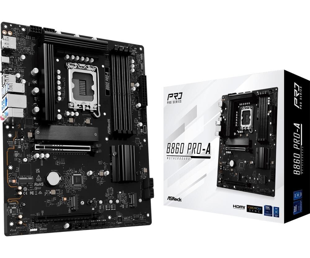 Asrock B860 Pro-A Scheda Madre ATX, Intel LGA 1851, DDR5, 256GB on OnBuy