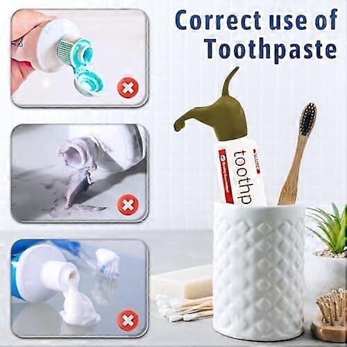 2Pcs Funny Pooping Dog Butt Toothpaste Dispenser - Creative Reusable ...