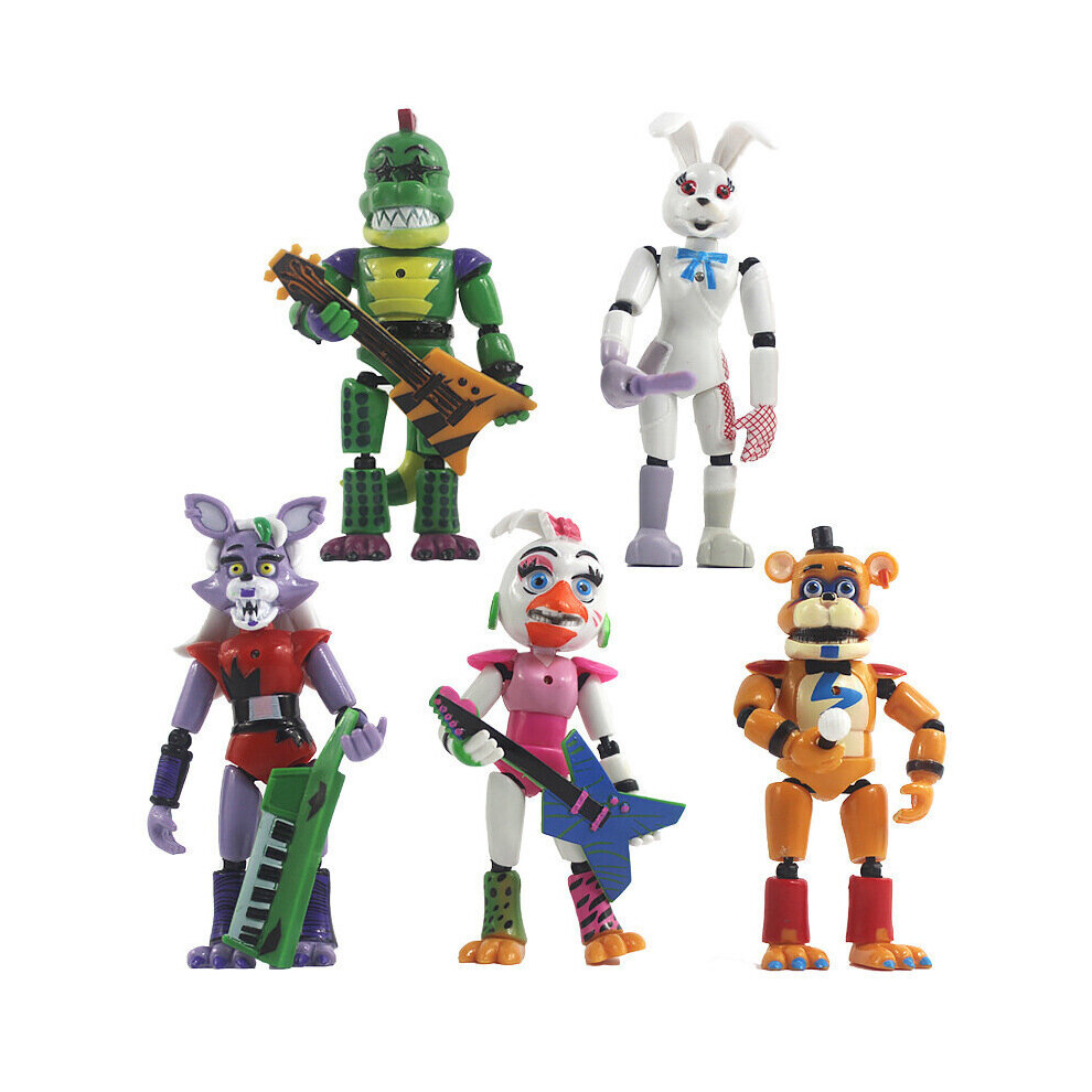 (Rockstar Version) FNAF Five Nights At Freddy's Mini Action Figures Toy ...