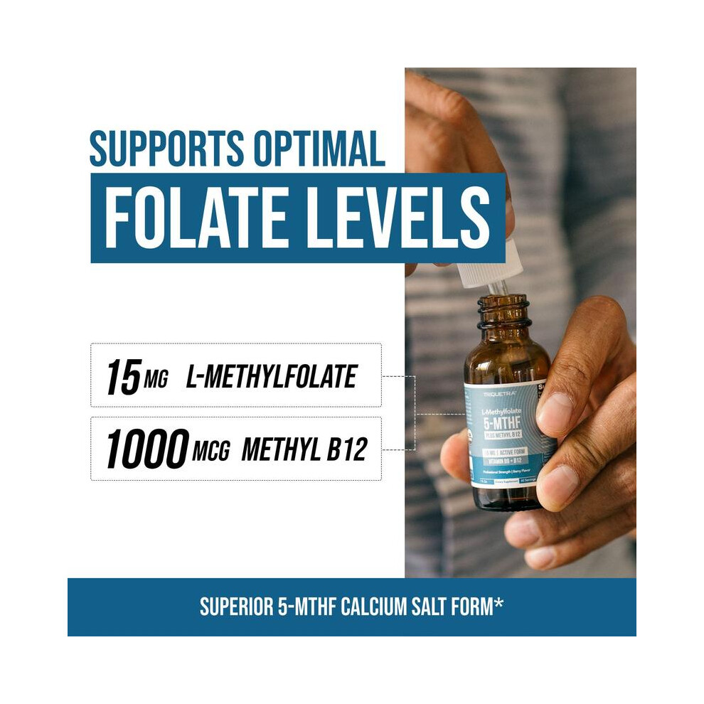 L Methyl Folate 15mg + B12 Cofactor – Organic, Berry Flavor ...