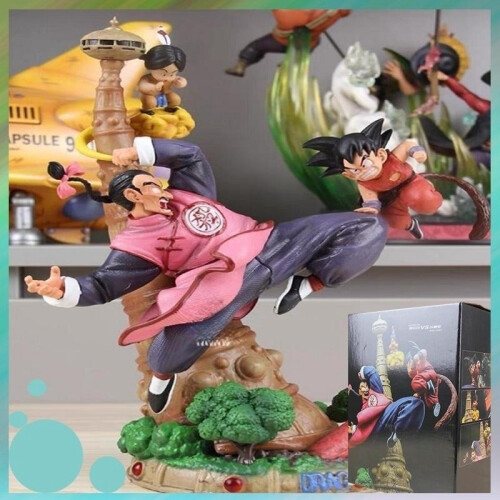 (Sin caja) 27,5 cm Z Tao Pai Pai Figuretao Pai Pai Vs Son Goku estatua ...