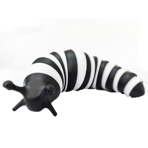 (blanco y negro) Fidget Slug Toy Funny Flexible Slugs Stim Toy Jumbo ...