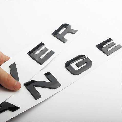 (Glossy Black) 3D ABS Car Front Hood Emblem Badge Decal Letters Sticker ...