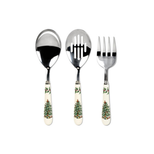 Spode Christmas Tree Collection 3-Piece Cutlery Set, Stainless Steel ...