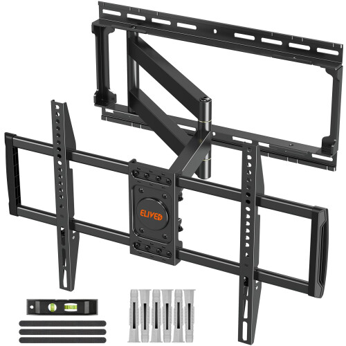 ELIVED TV Wall Bracket with 750mm Long Reach Arm, Smooth Extension TV ...