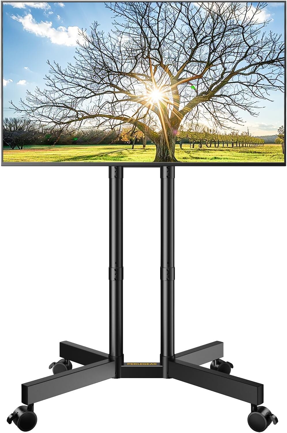 Mobile TV Stand with Wheels, Portable TV Stand for 32-70 Inch TVs, 5 ...