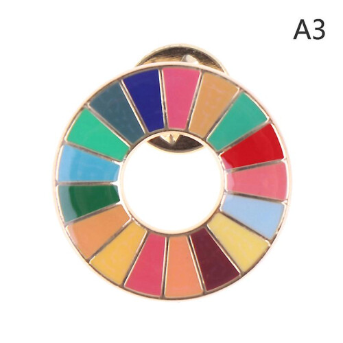(A3, One size) Enamal 17 Colors Sustainable Development Goals Brooch ...