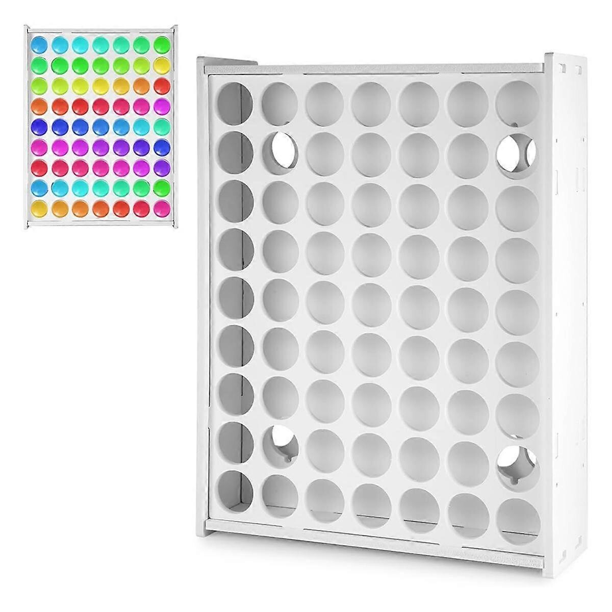 Paint Organizer, 63 Holes Acrylic Paint Organizer Craft Paint Storage ...
