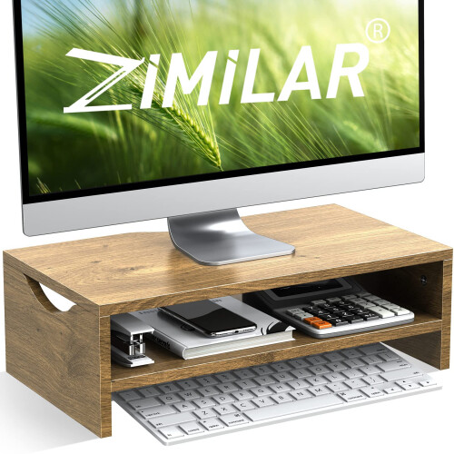 Zimilar Monitor Stand Riser 2 Tiers Laptop Computer Monitor Riser for ...