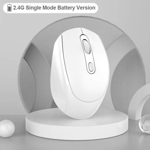 (Battery WHITE) Wireless Mouse, Ergonomic Optical Mouse, Computer Mouse ...