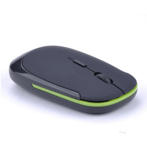 (Matte Black) Ultra-thin Mouse 2.4Ghz Mini Wireless Optical Gaming ...