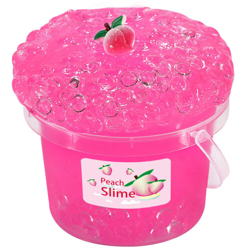 Premade Crystal Slime Rose Pink Jelly Cube Glimmer Crunchy Slime Incl ...