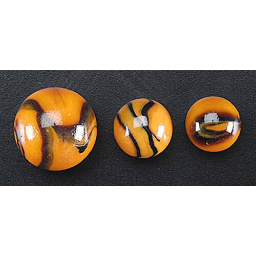 FS USA Glass Mega Marbles Bengal Tiger Game Net Set (25 Piece) on OnBuy