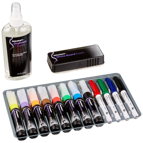 SKILCRAFT Dry-Erase 12-Color Marker System (NSN3656126) on OnBuy