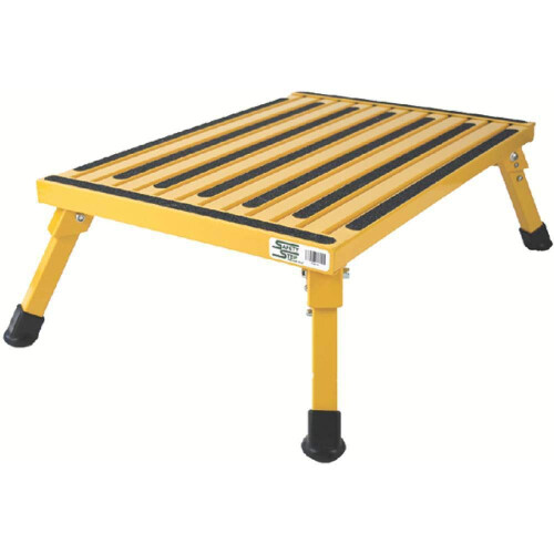 Safety Step XL-08C-Y Yellow X-Large Folding Recreational Step Stool on ...