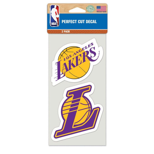 Wincraft NBA Los Angeles Lakers Perfect Cut Decal (Set of 2) 4"" x 4"" on OnBuy