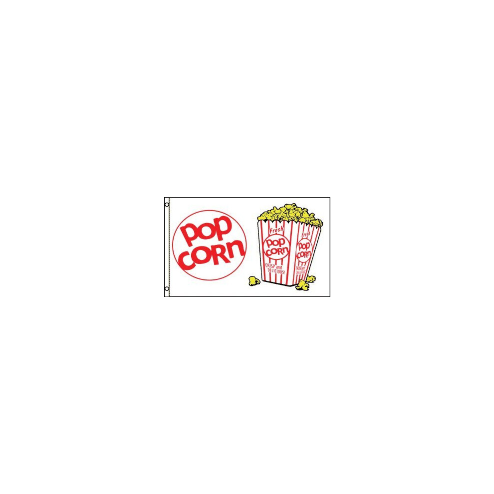 POPCORN FLAG, 3'x5' banner sign pop corn on OnBuy