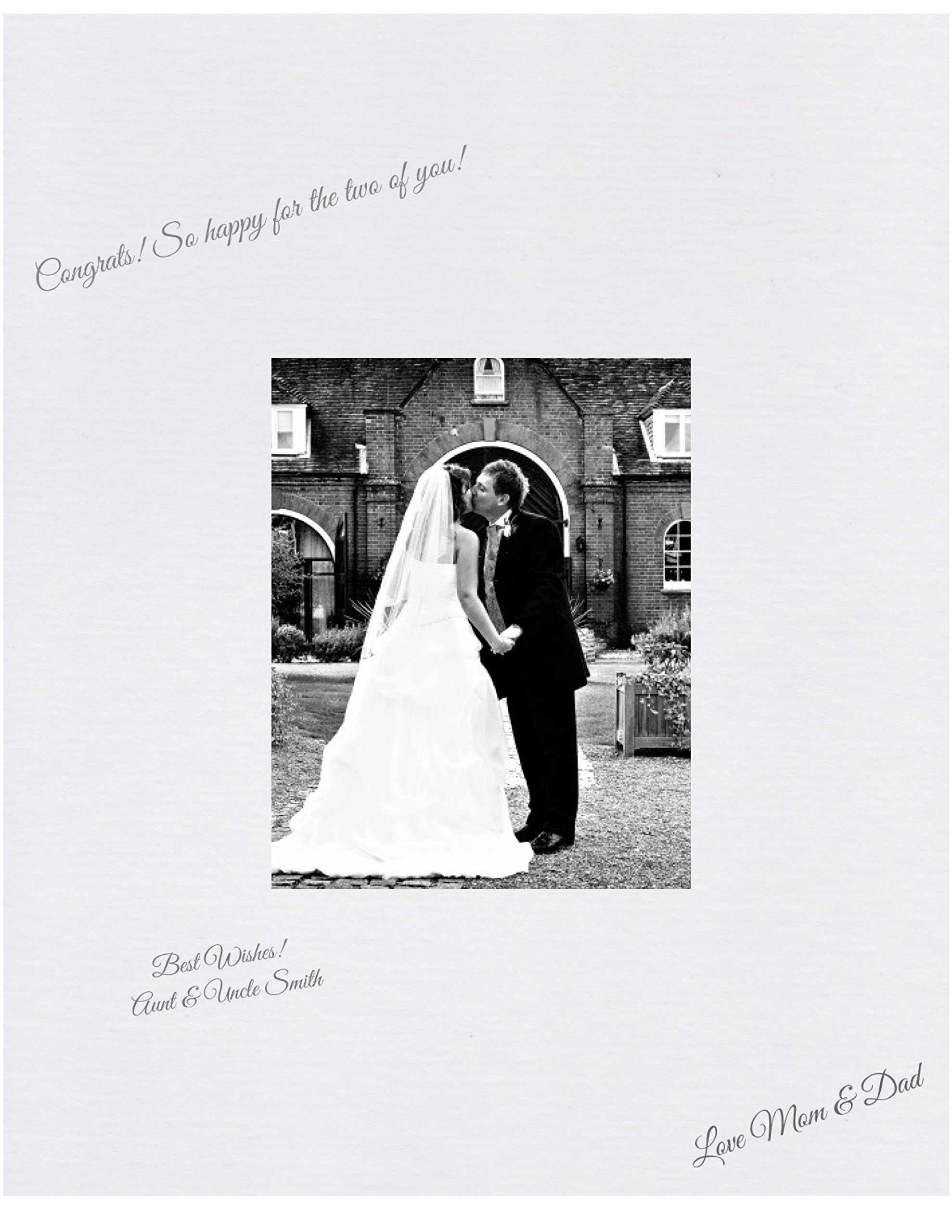 Paquete de 5 portafotos blancos de 40,6 x 50,8 cm con firma y aut ...
