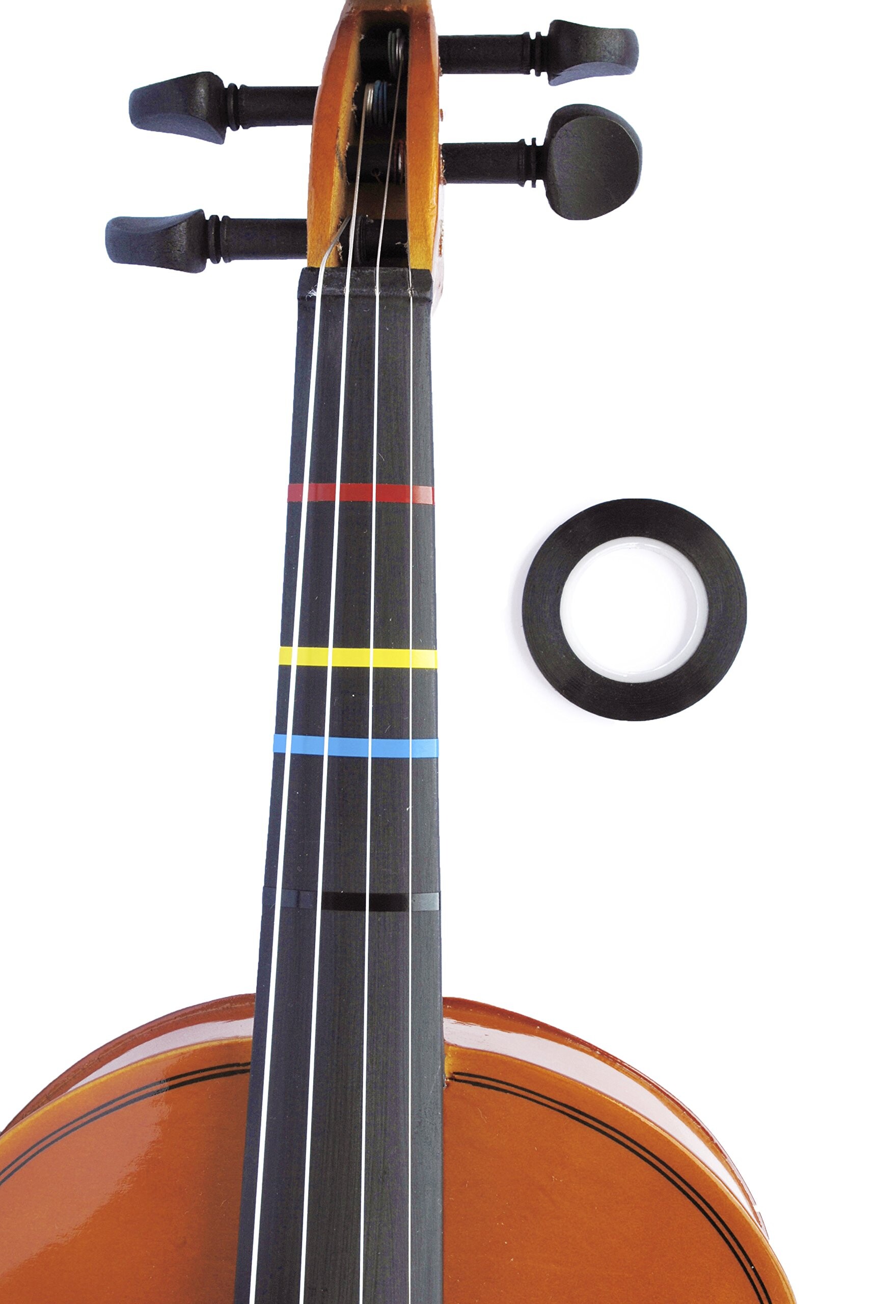 Jumbo BLACK Violin Fingering Tape 300"" Inches for Fretboard Note Posi ...
