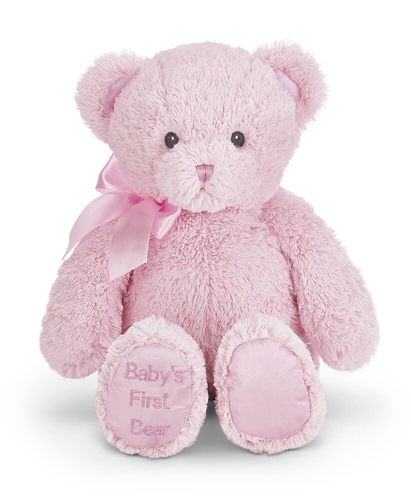 Bearington Large Pink Teddy Bear Plush, 18 Inch Stuffed Animal for ...