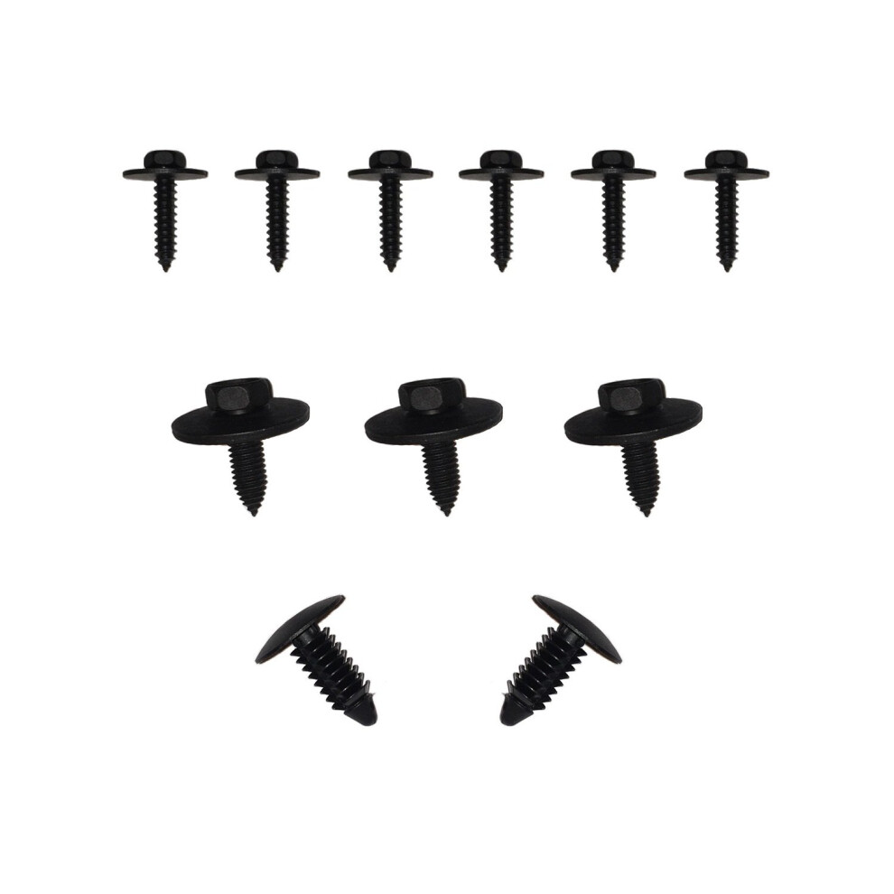 C6 Corvette Spoiler Lower Front Spoiler Complete 11 Piece Mount Hardwa ...