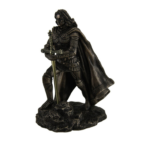 Veronese Design King Arthur Standing Pulling The Sword in The Stone Br ...