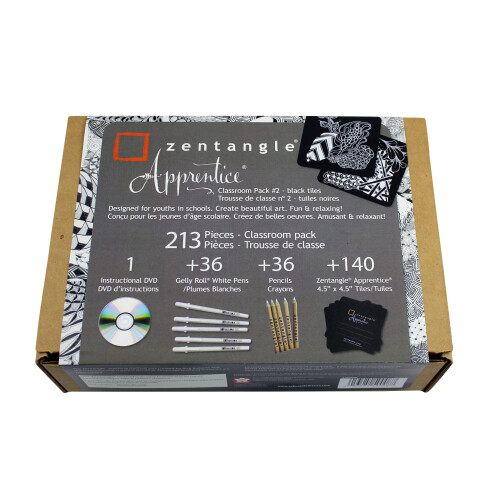 Sakura Zentangle Apprentice Classroom Pack - DVD White Gelly Roll Pens ...