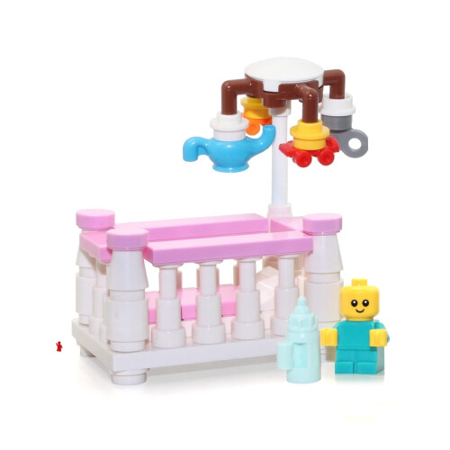 LEGO Baby MiniFigure in Girl Crib (with Spinning Mobile) Very Cute on OnBuy