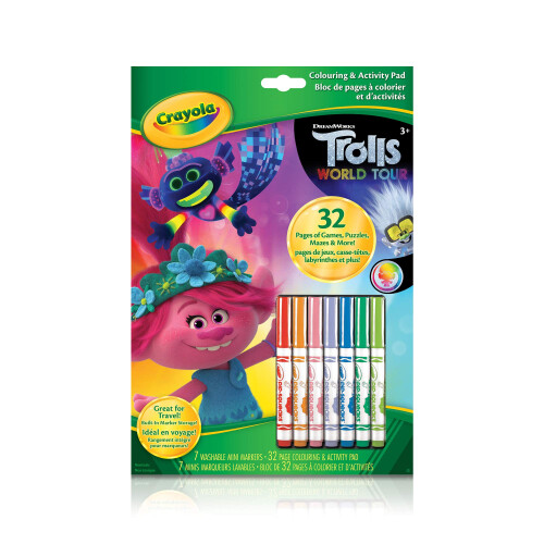 Livre de coloriage et d'activit s Crayola - Trolls World Tour on OnBuy