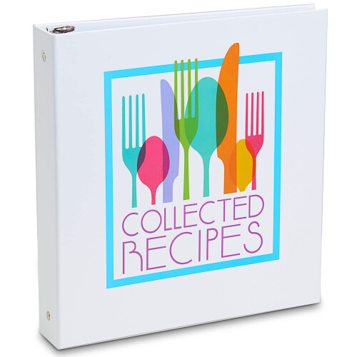Recipe Binder with Dividers and Labels - Recipe Cookbook Binder for Fu ...