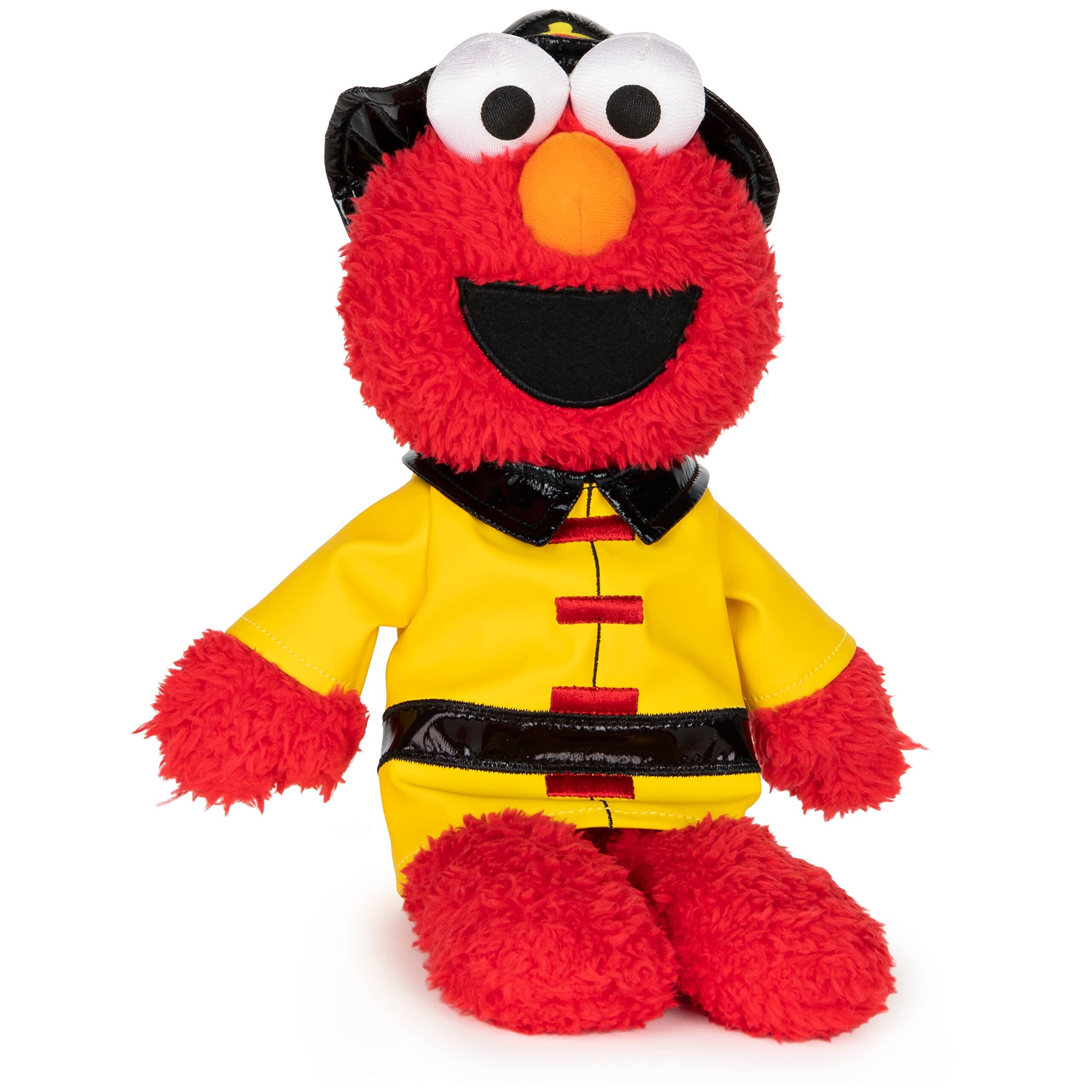 gUND Sesame Street Official Firefighter Elmo Muppet Plush Premium Plush ...