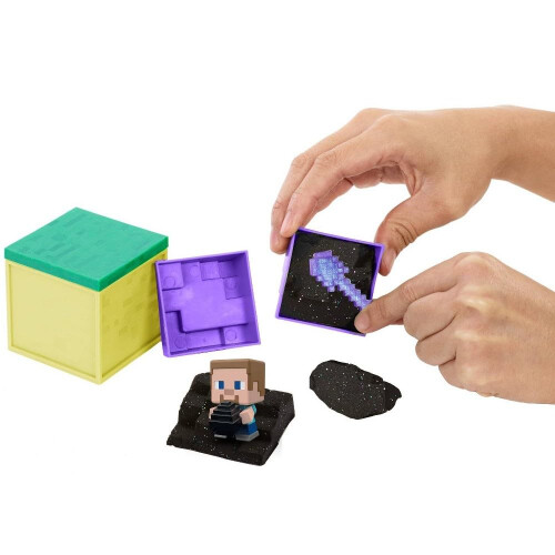 Mattel Minecraft Mini Mining Set Elementals # 12 Steve with Dragon E on ...