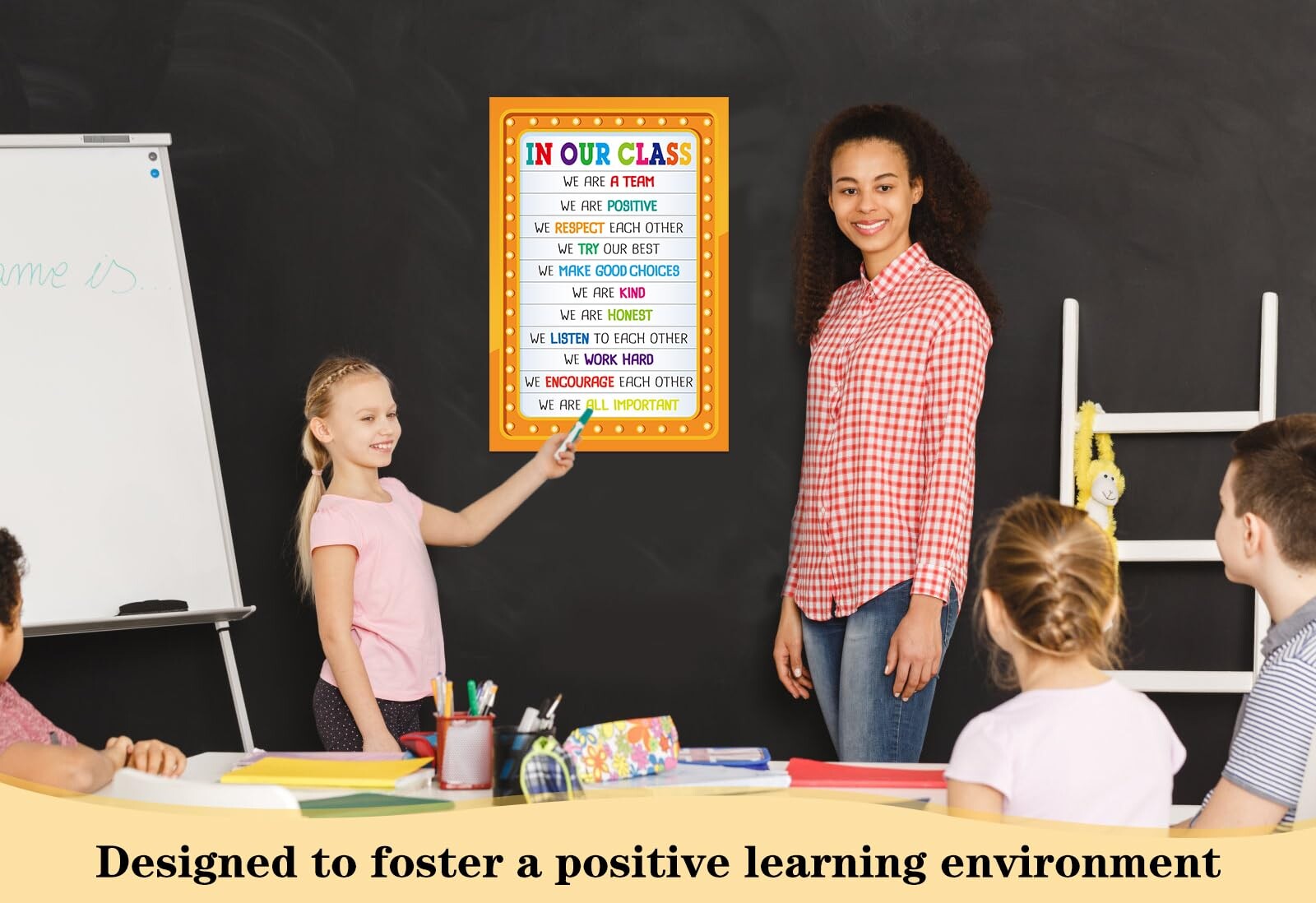 FaCraft Classroom Rules Poster - Motivational Posters for Classroom ...