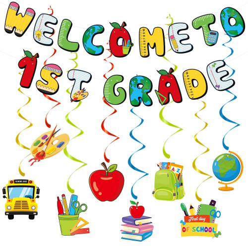 Welcome to 1st Grade Banner 1st Grade Back to School Banner 1st Grade ...