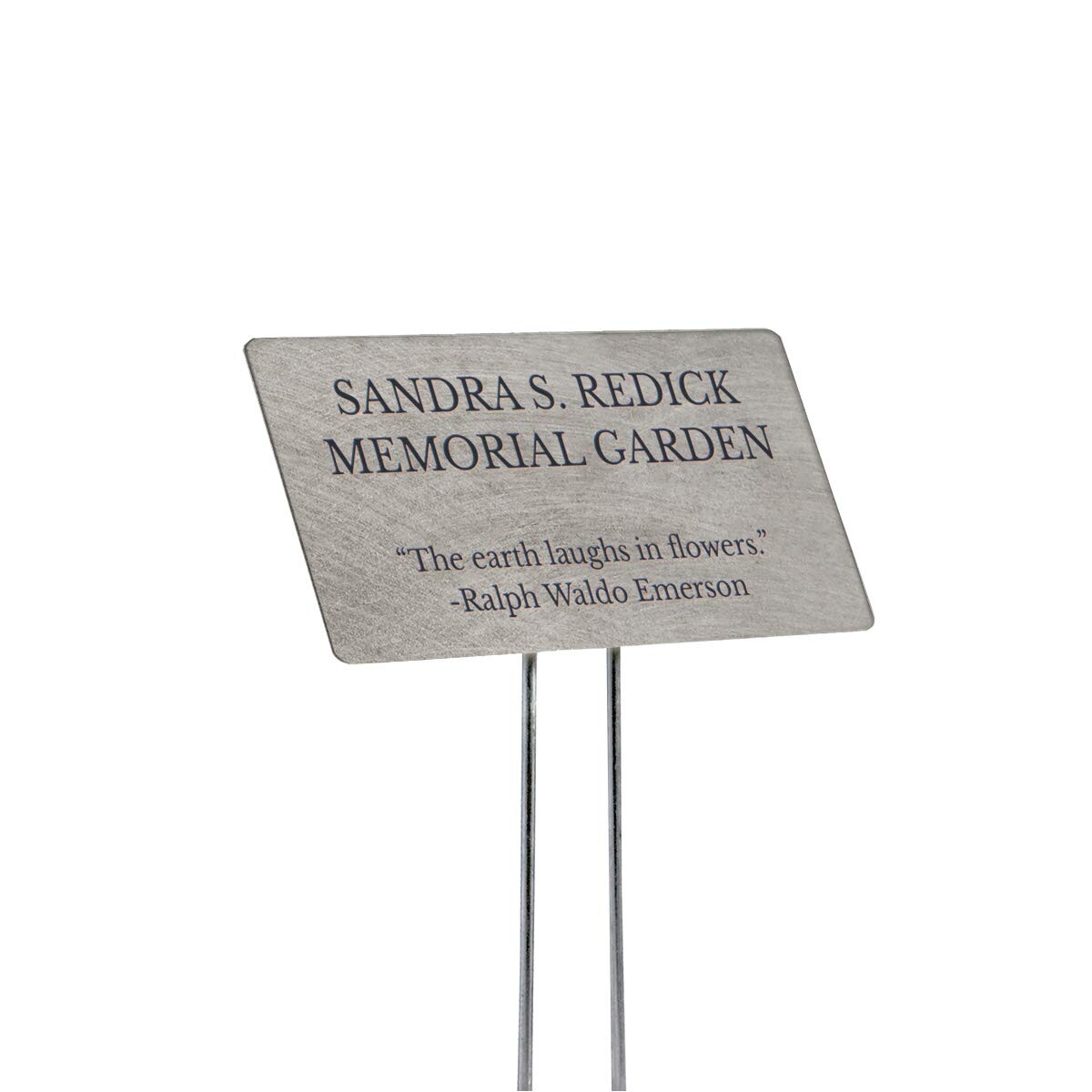 Outdoor Metal Garden Sign Label or Memorial 4 x 2 or 6 x 4 sign with ...