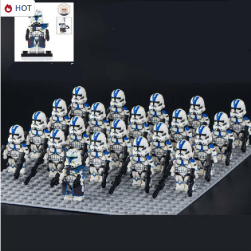 (Star Wars-A) 21PCS Star Wars Clone Troopers Rex Minifigures Kids Toy ...