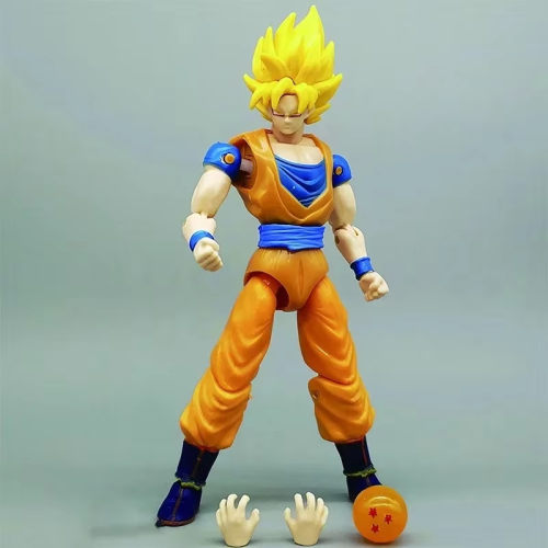(Yellow-goku) Bandai Anime Super Saiyan Son Goku Vegeta Anime Action ...