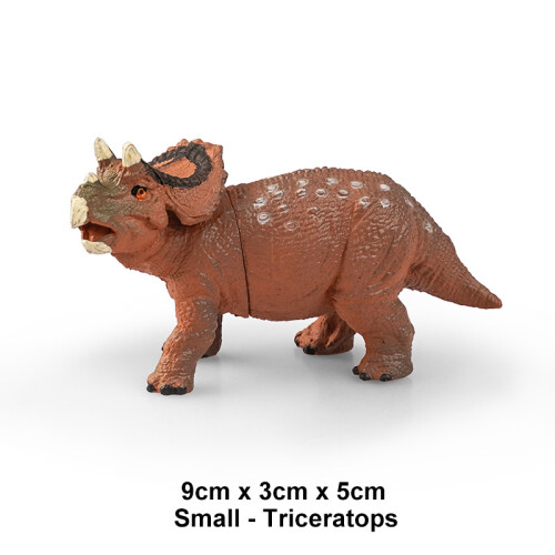 (Triceratops) Simulation Jurassic Dinosaur Action Figures Dino Park ...