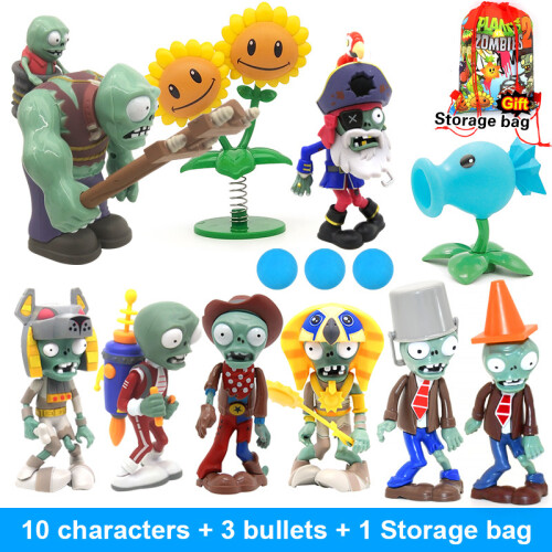 PLANTS VS ZOMBIES 2 Toys Full Set New Role Ice Pea Jetpack Zombie Tomb ...