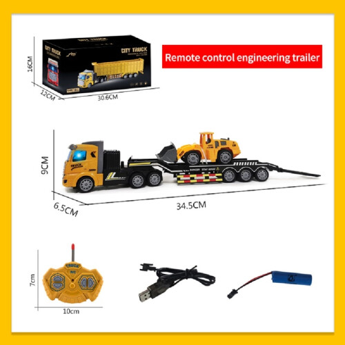 (12D00055) Remote Control Toy Car Semi-Trailer Heavy Truck Container ...