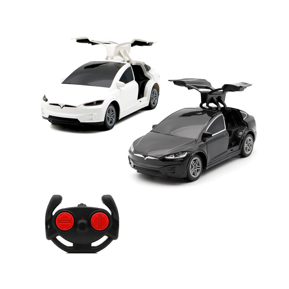 (white) 1:24 Tesla Rc Car 4-Channel Drfit Remote Control Car With ...