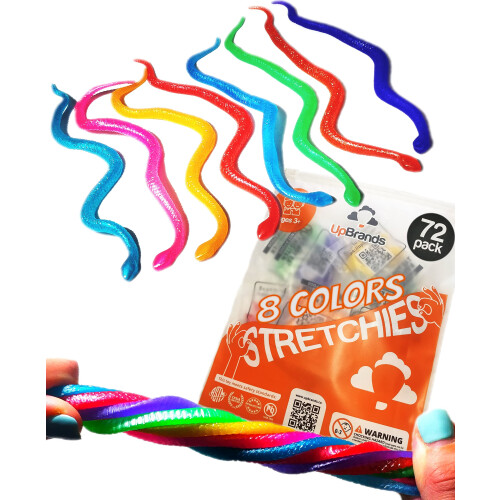 UpBrands 72 Stretchy Snakes Toys Easter Egg Basket Stuffers Pinata ...