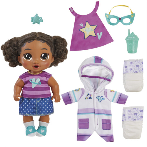 Baby Alive Super BFF Tilly Tinker Black Hair Dress Up Baby Doll Playset ...