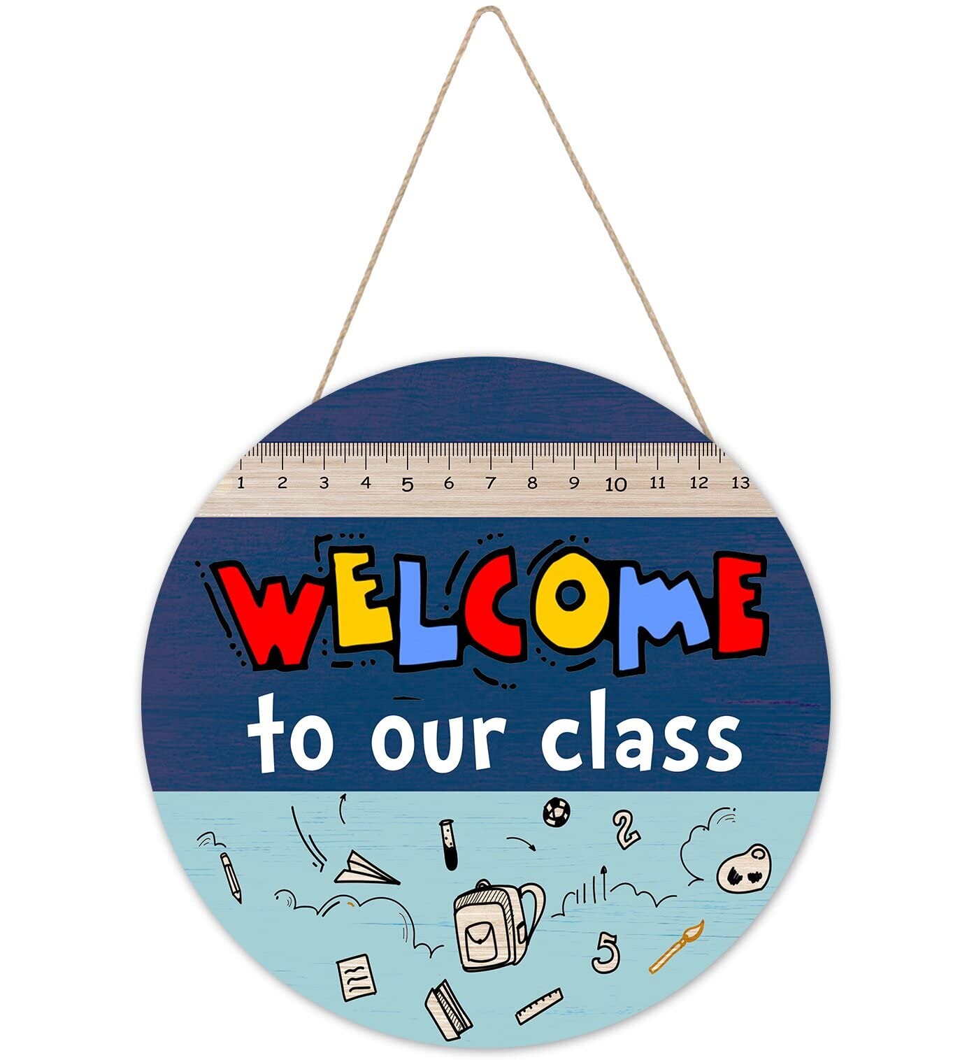Fenarenes Welcome Sign for Classroom Door Decorations 12"""" Welcome to ...