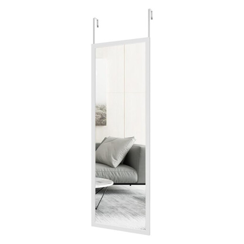 DEENZ Over The Door Tall Mirror - White Frame 30X120Cm, Home Decorative ...